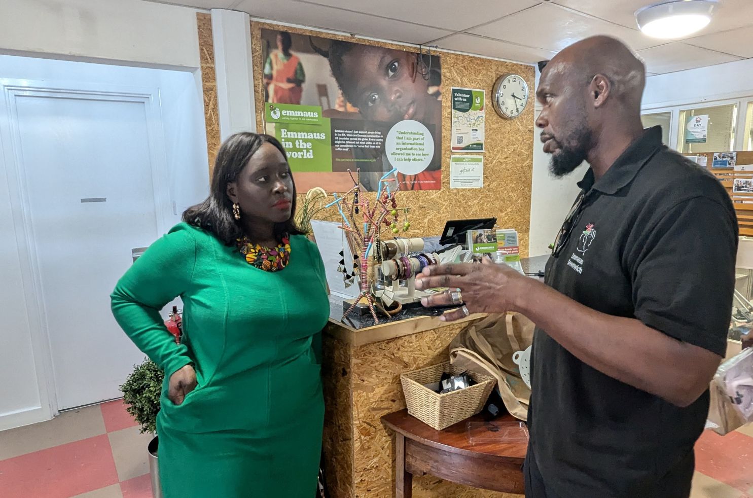 French Embassy visits homelessness charity Emmaus Greenwich - Greenwich