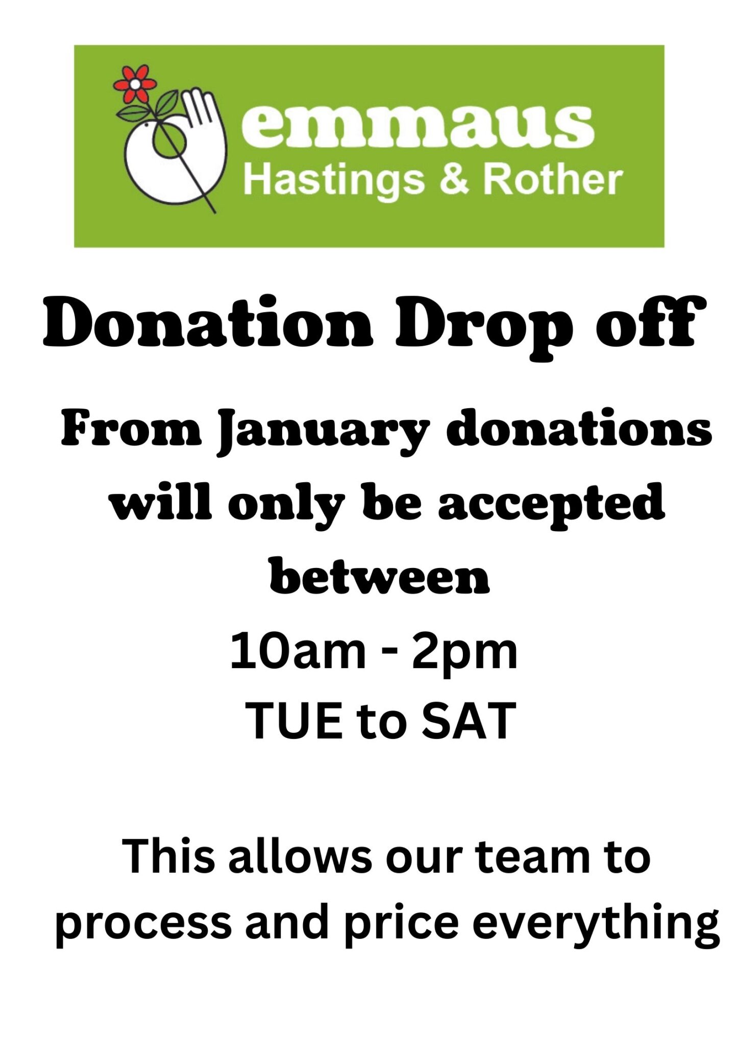 Donation Guidelines - January 2026 - Hastings & Rother