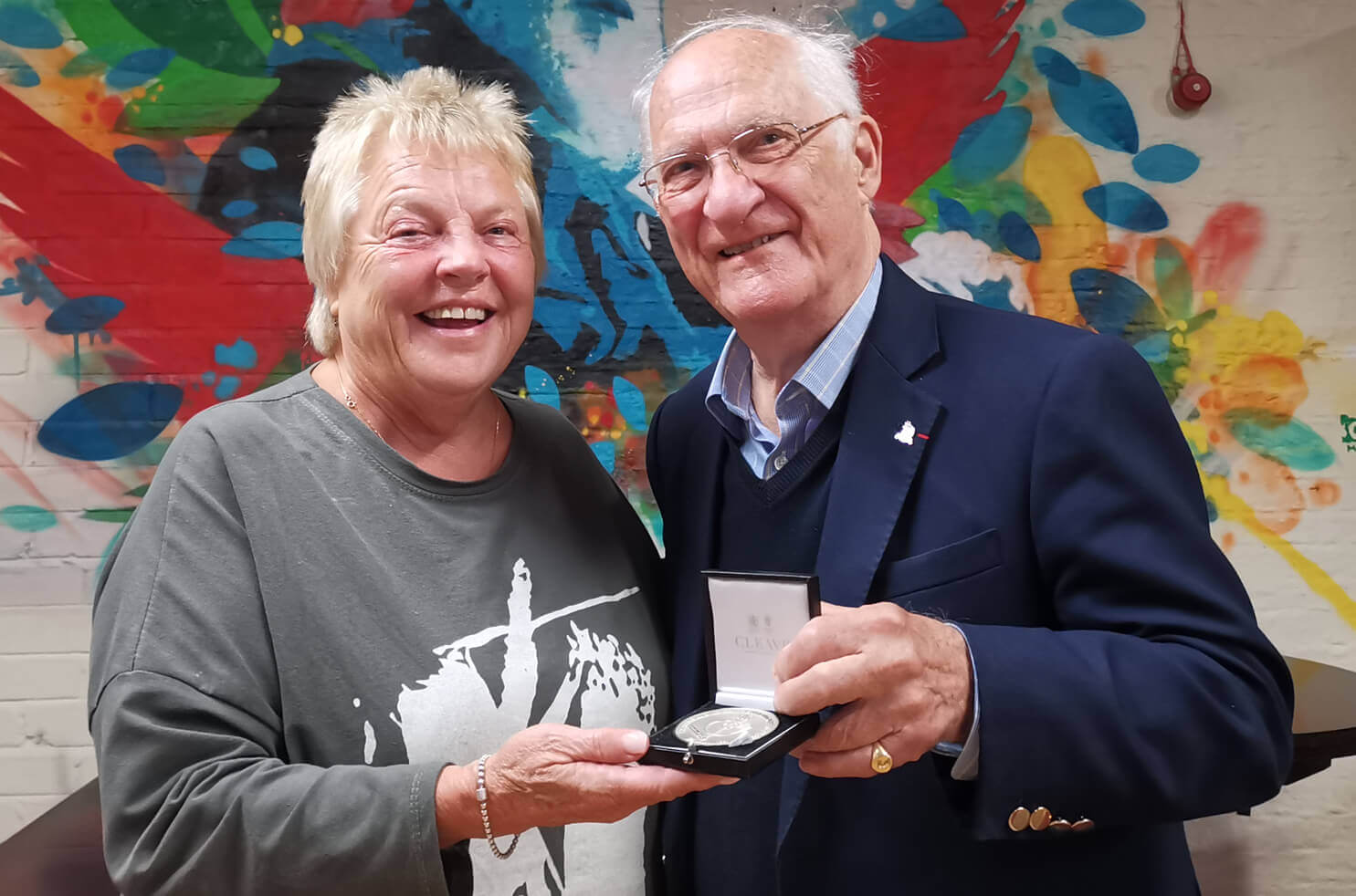 New role and medal for charity founder Ann - Emmaus Mossley